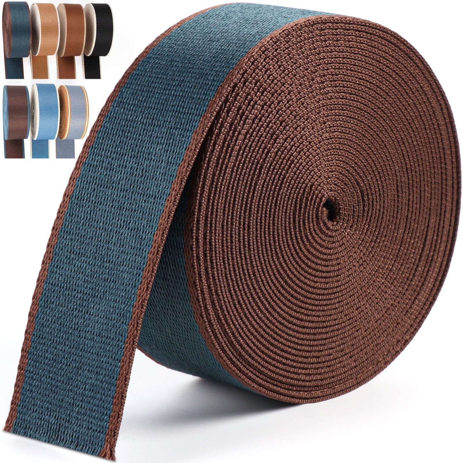 Amazon.com: PECMER Nylon Webbing 1.5 Inch-6 Yards Peacock Blue Webbing ...