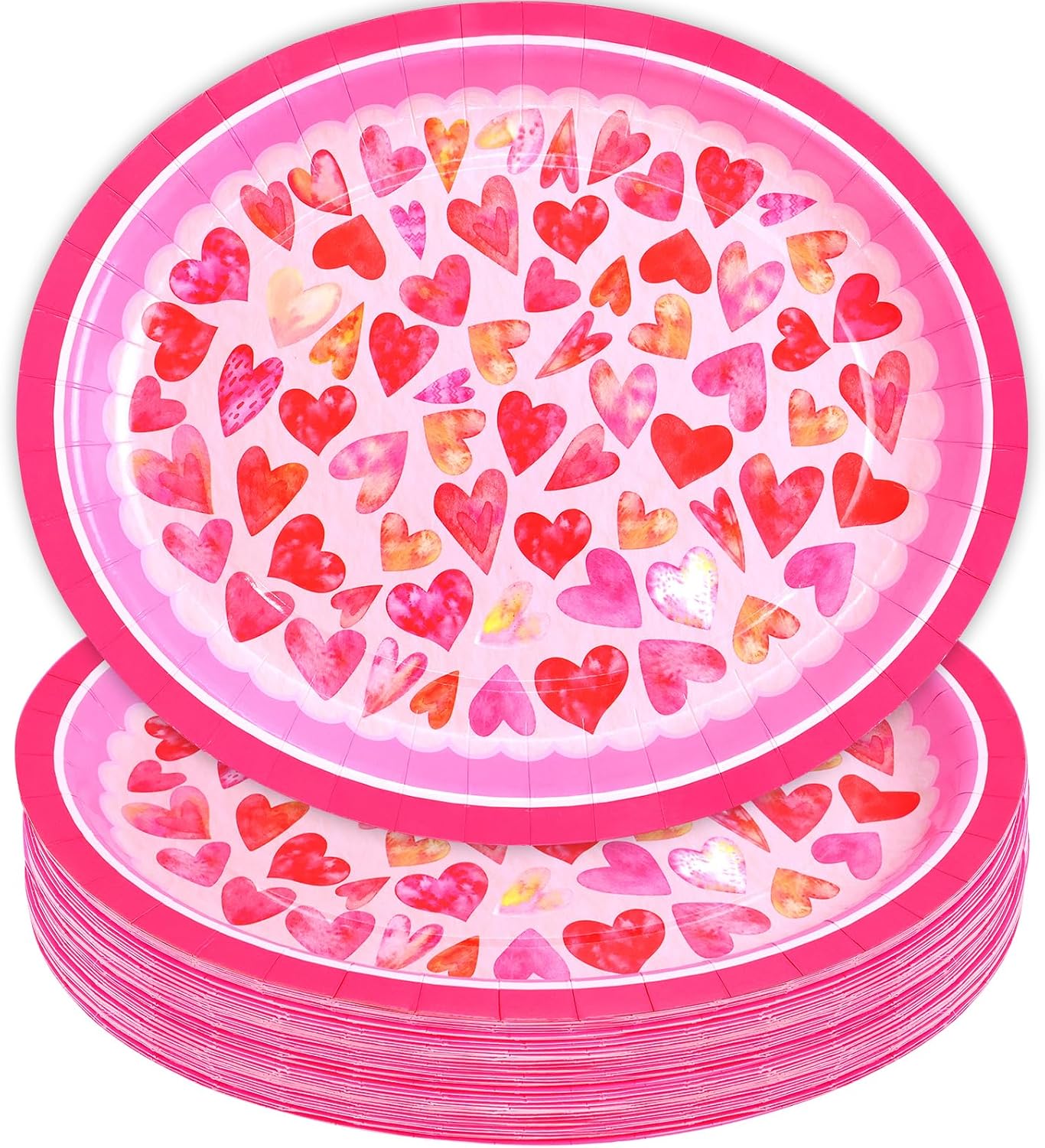 Amazon.com: ceiba tree Valentine's Day Oval Plates 10 x12 Inch Heart ...