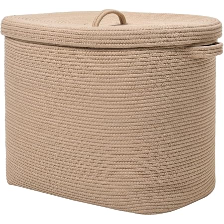Amazon.com : 20" x 20" x 15" Extra Large Storage Basket with Lid ...