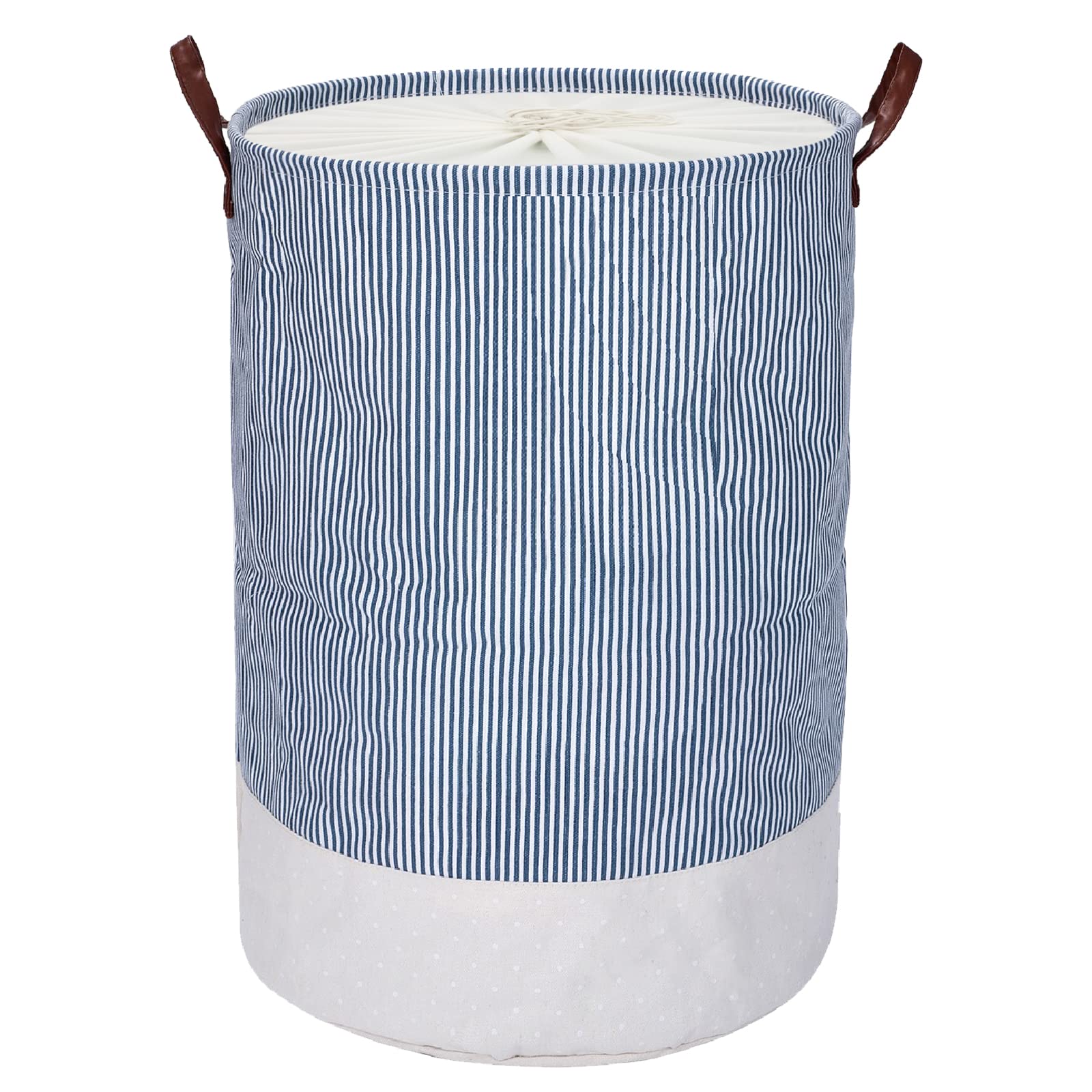 DOKEHOM 24-Inches Freestanding Laundry Basket with Lid, Collapsible ...