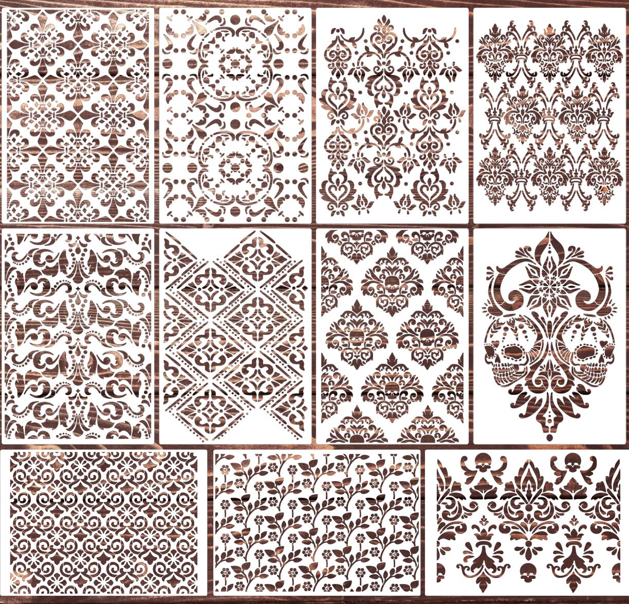 Snapklik.com : SUNVERSE Stencils For Crafts Reusable 11.7x8.26 ...