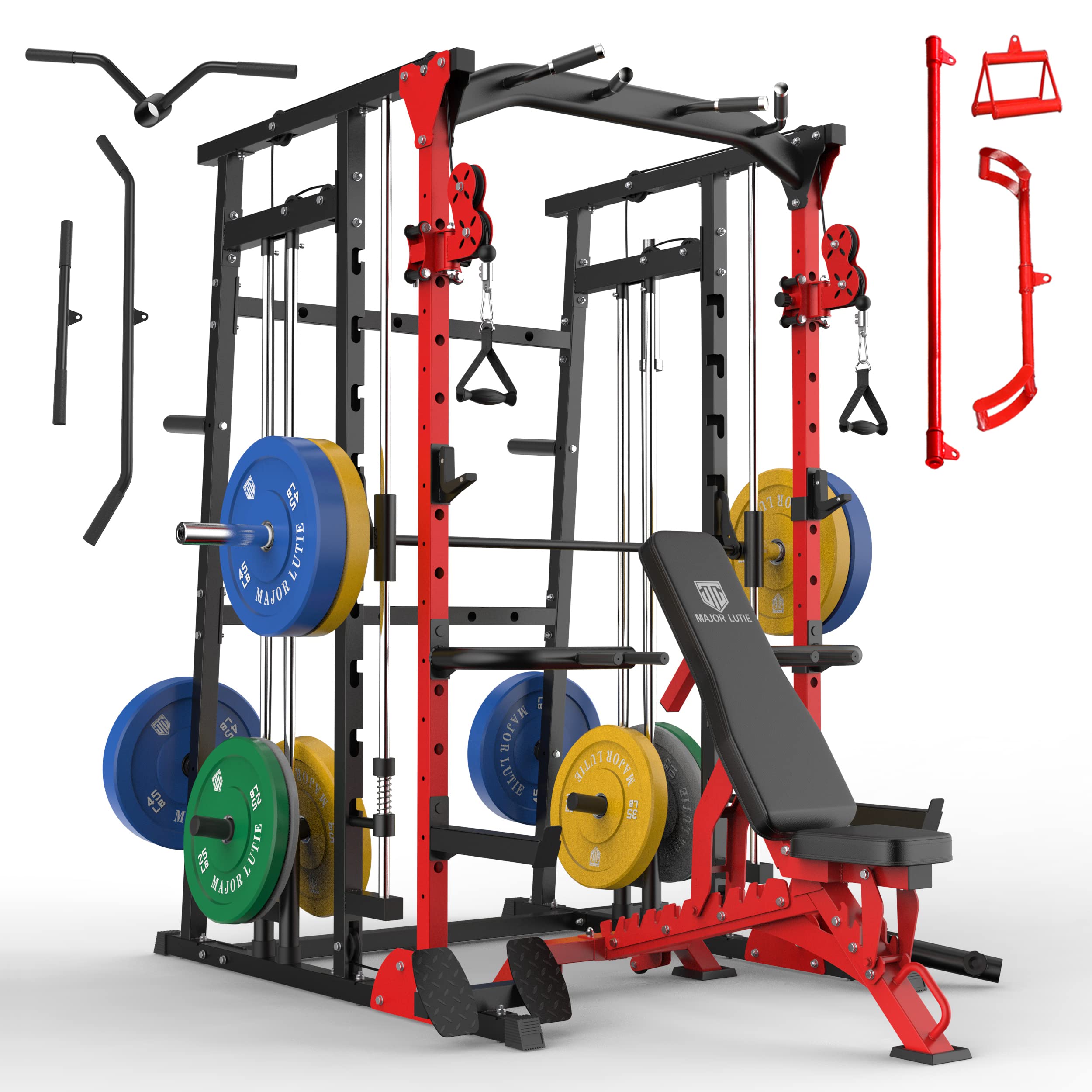 Kjb Smith Machine Home Gym Package Multifunction Power Cage Smith ...