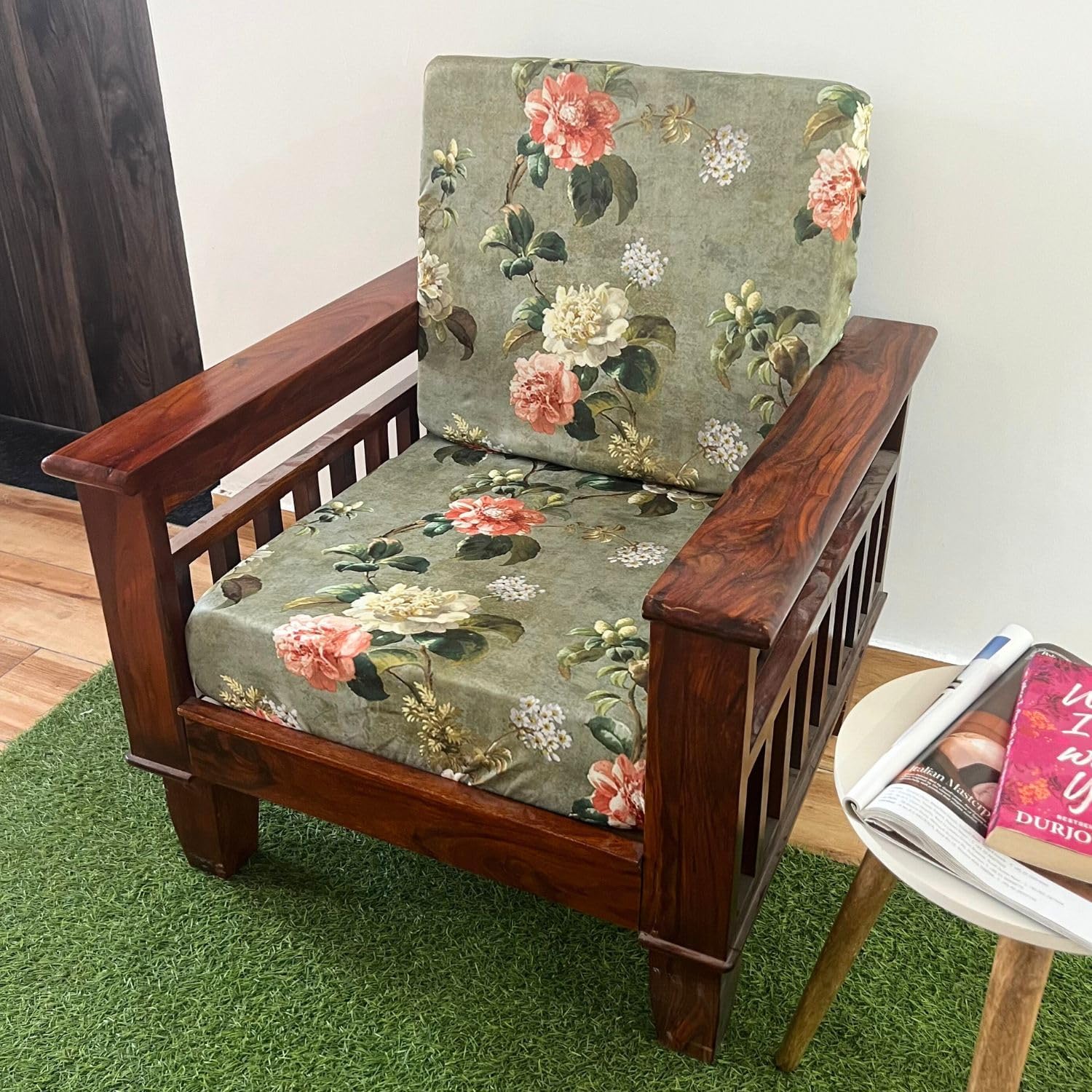 LAZI Maroon [Set of 6] Sofa seat Cover Elastic Stretchable Sofa seat ...