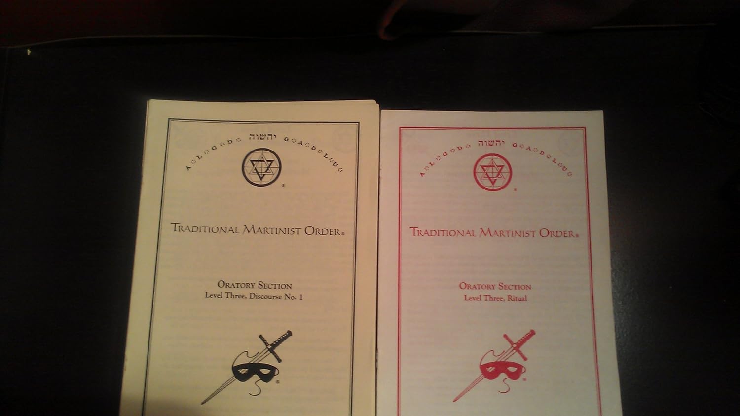 Traditional Martnist Order Oratory Section Level 3,Ritual: AMORC ...
