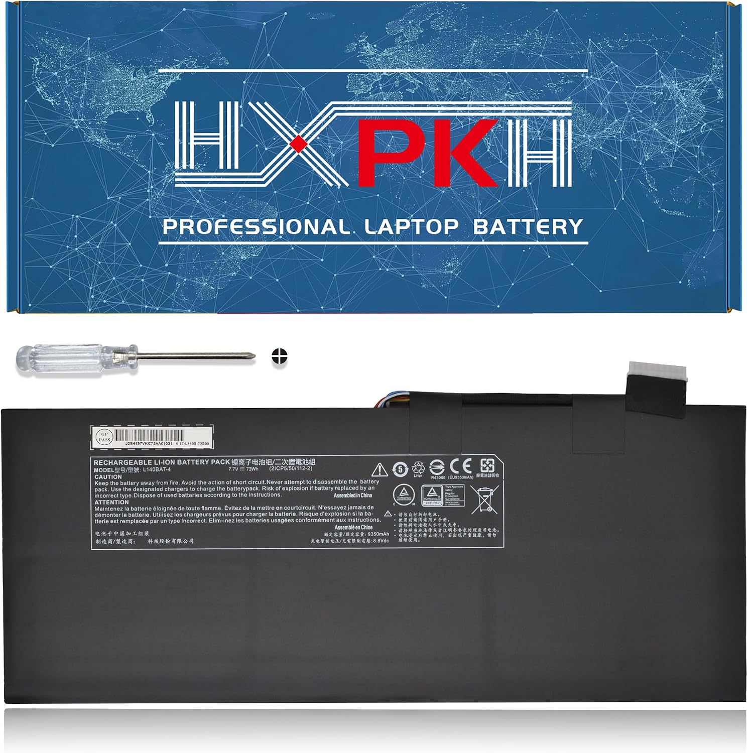 Amazon.com: HXPKH L140BAT-4 73Wh Laptop Battery for Schenker VIA 14 ...