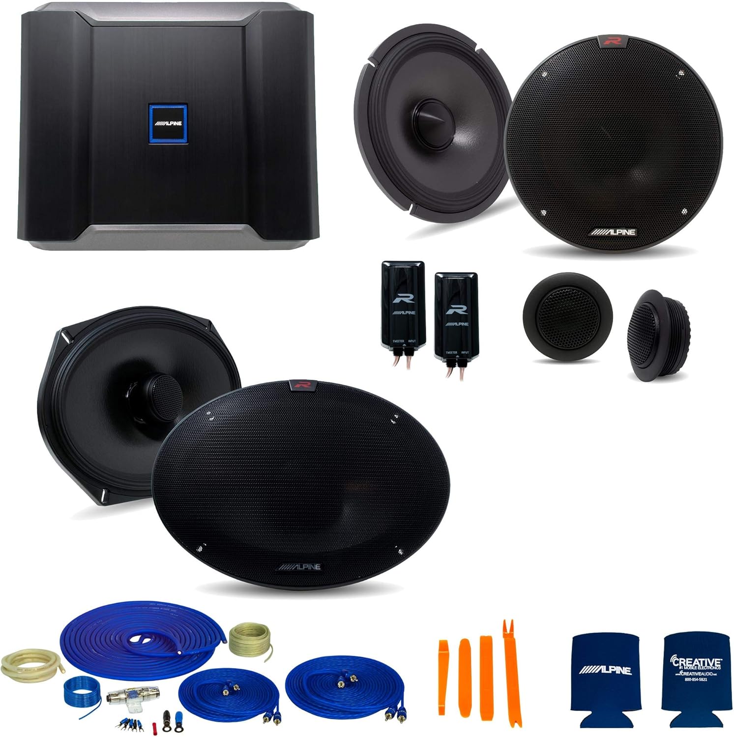 Amazon.com: CreativeAudio Alpine Type-R Bundle 1-Pair R-S65C.2 6.5 ...