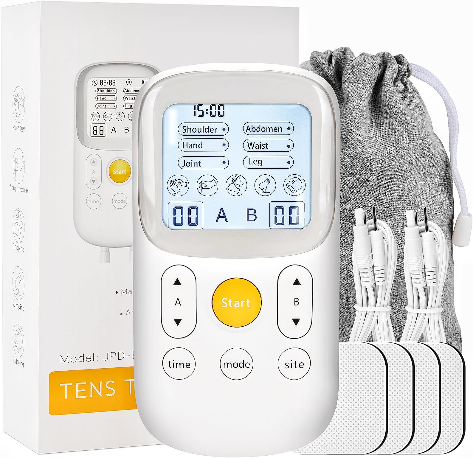 Amazon.com: PUREMED 30 Modes TENS Unit Muscle Stimulator Machine, Pain ...