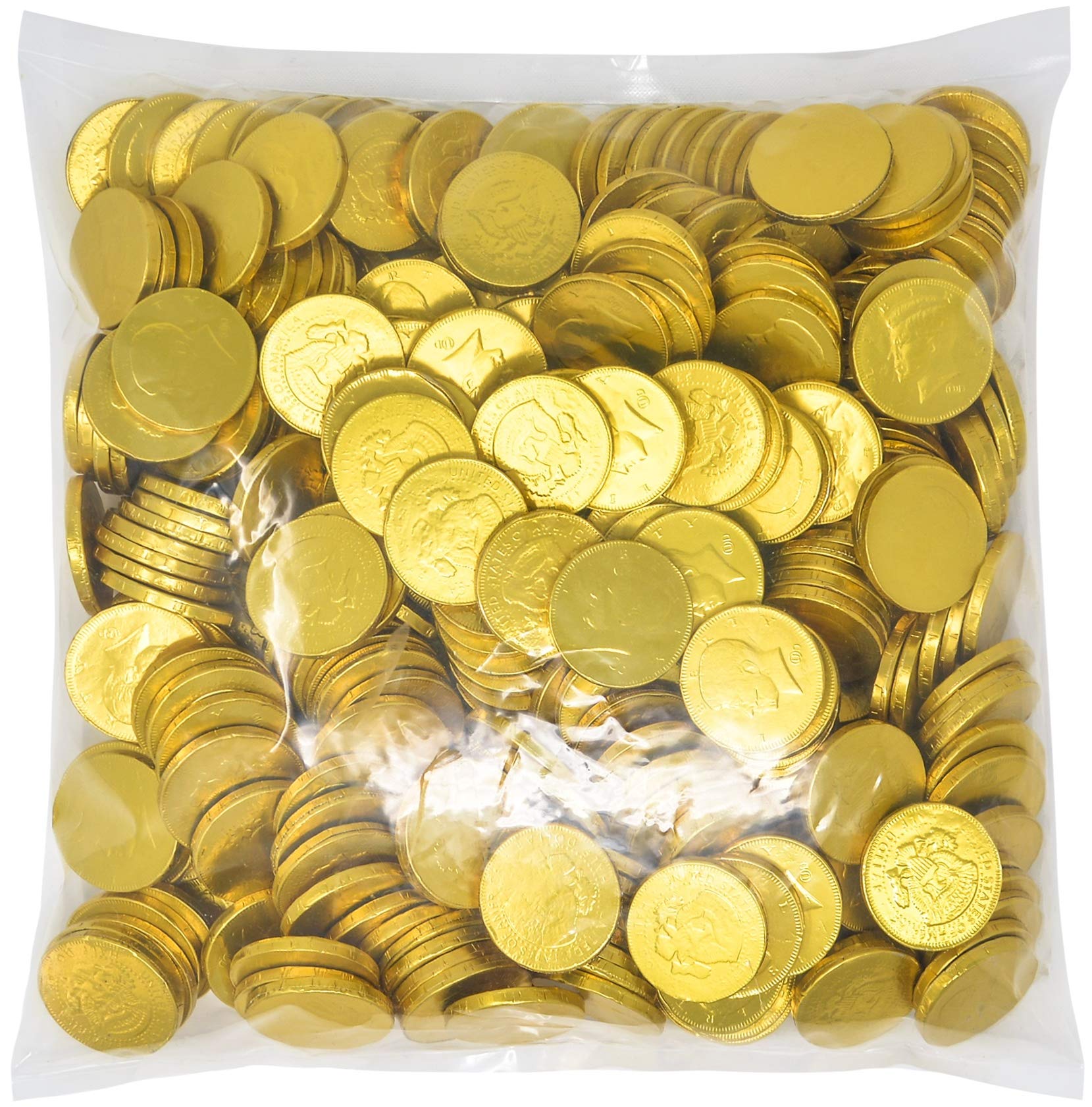 Snapklik.com : Milk Chocolate Gold Coins 5 Lb Bulk Bag