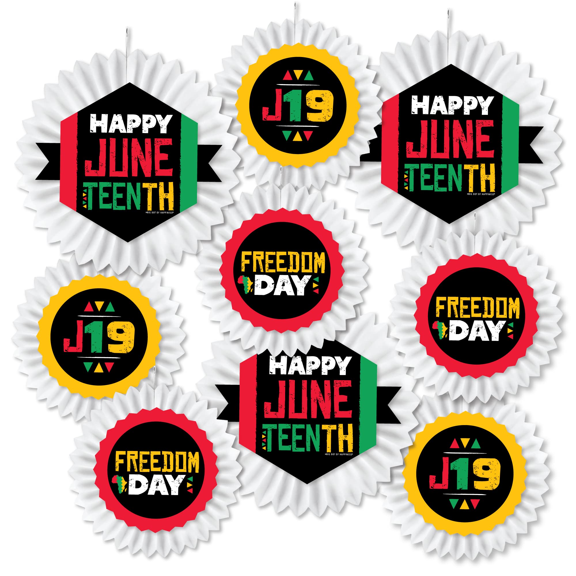 Amazon.com: Big Dot of Happiness Happy Juneteenth - Freedom Day Party ...