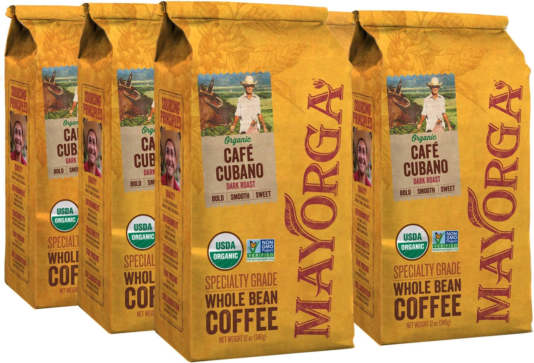 Amazon.com : Mayorga Organics Coffee Cubano Roast Dark Coffee Dark ...
