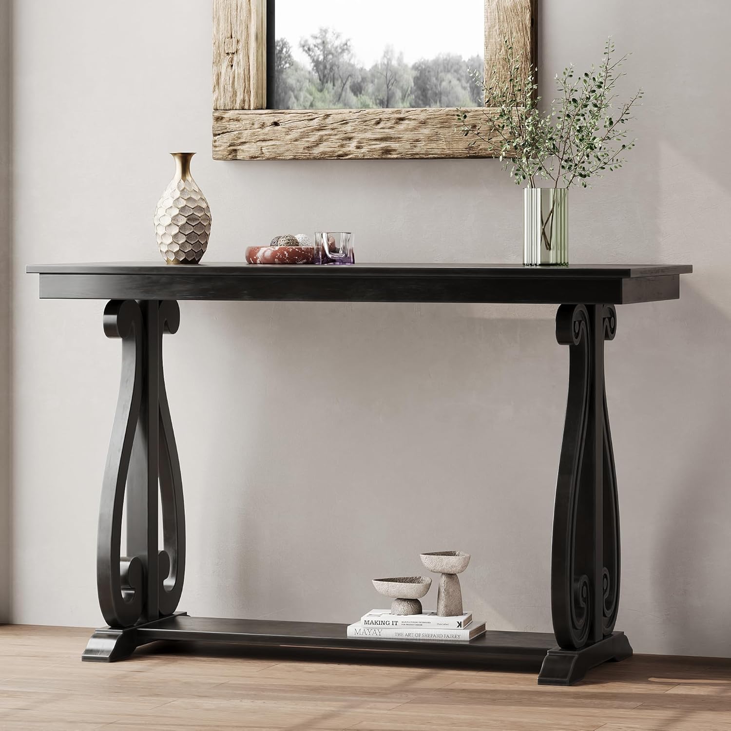 Amazon.com: Merax Entryway Console Table with Storage Open Shelf, 48 ...