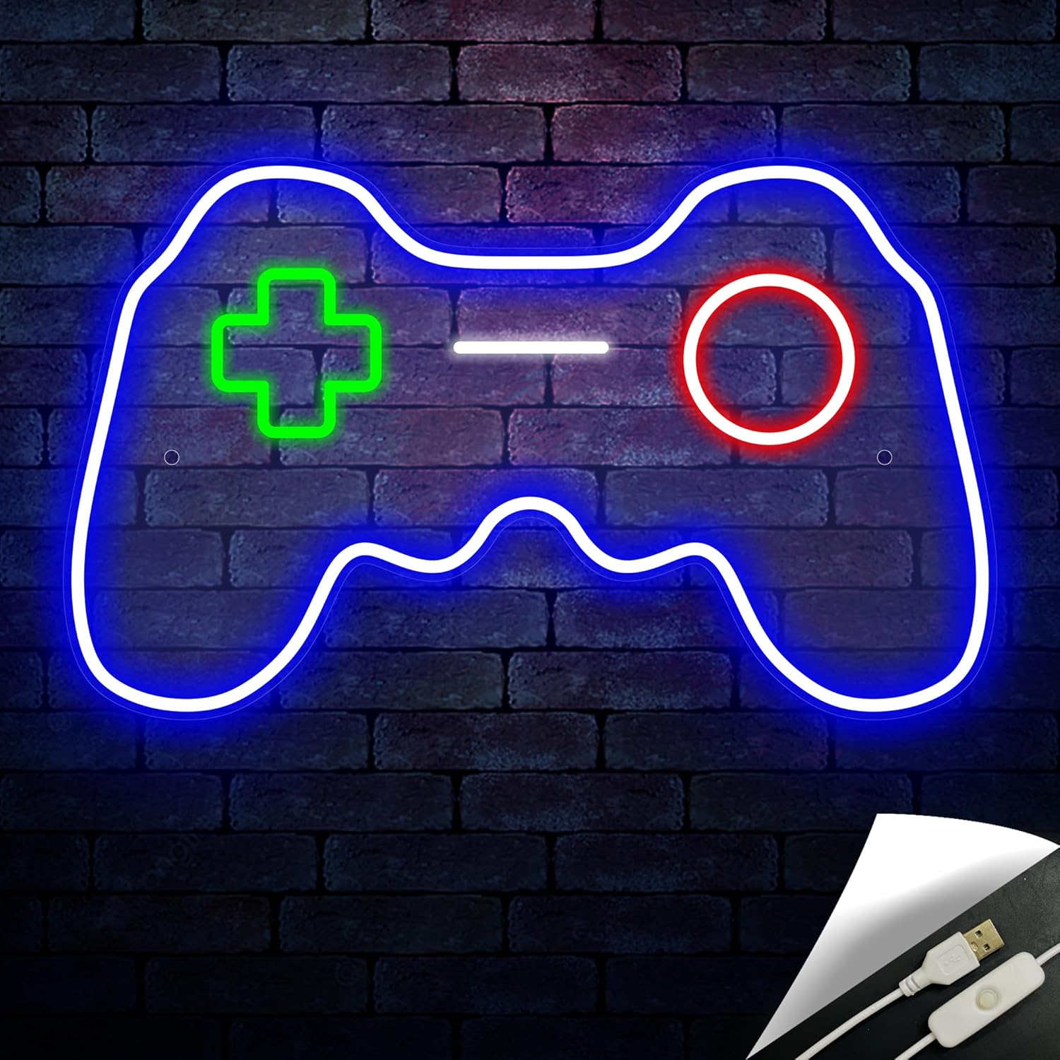 Amazon.com : BRIGHTHUST Gamer Neon Sign, Game Controller Neon Sign for ...