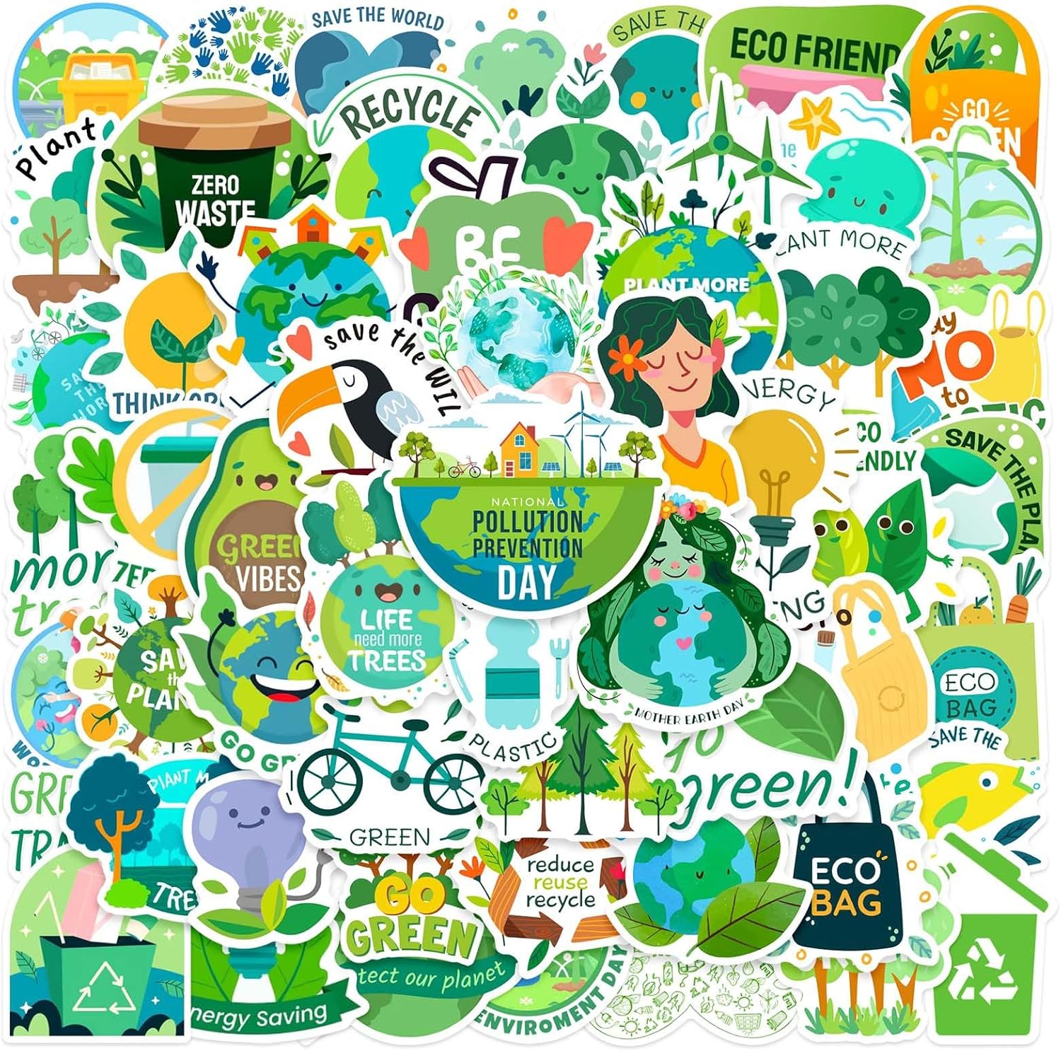 Environmental Protection Stickers 50PCS for Adults Teens,Save The Earth ...