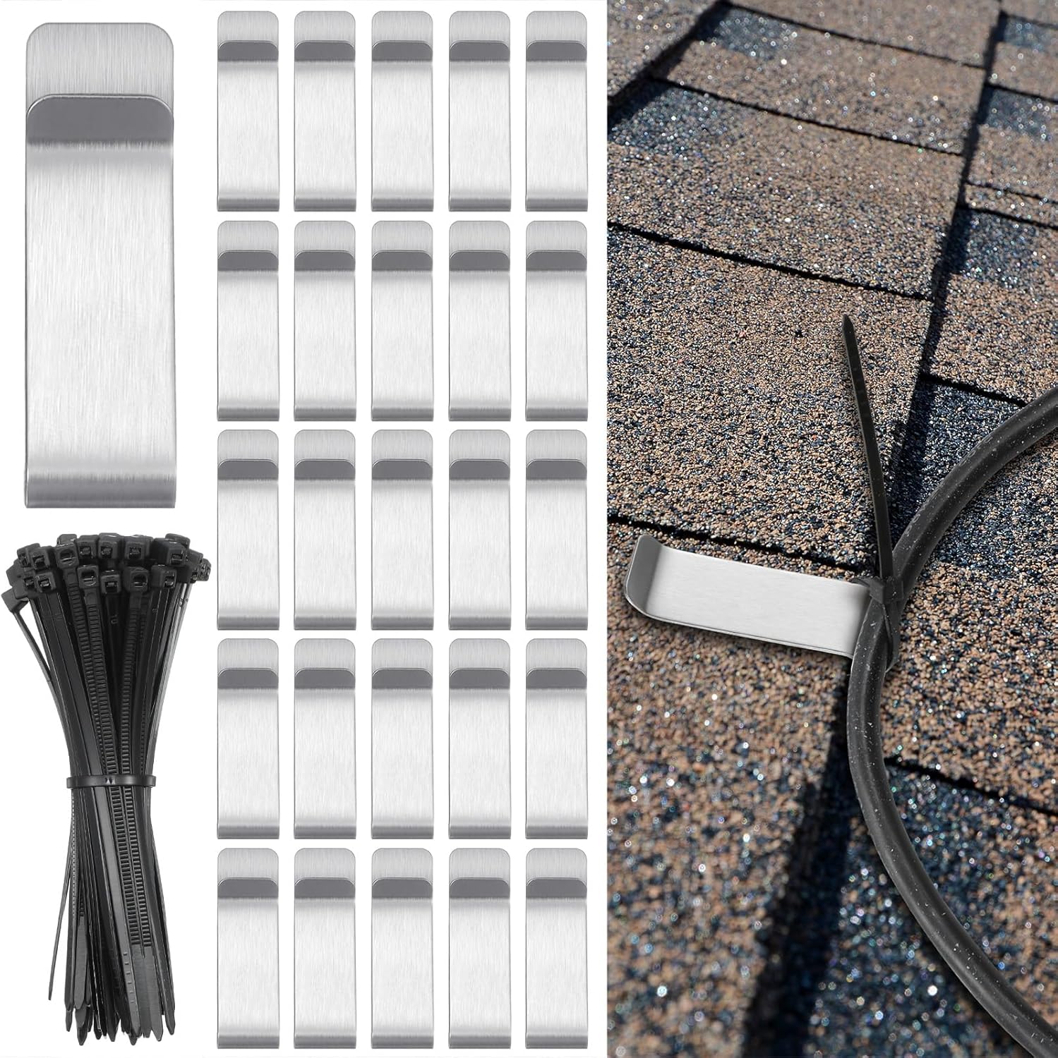 Amazon.com: Gisafai 150 Pcs Roof De Icing Heating Cable Spacer and ...