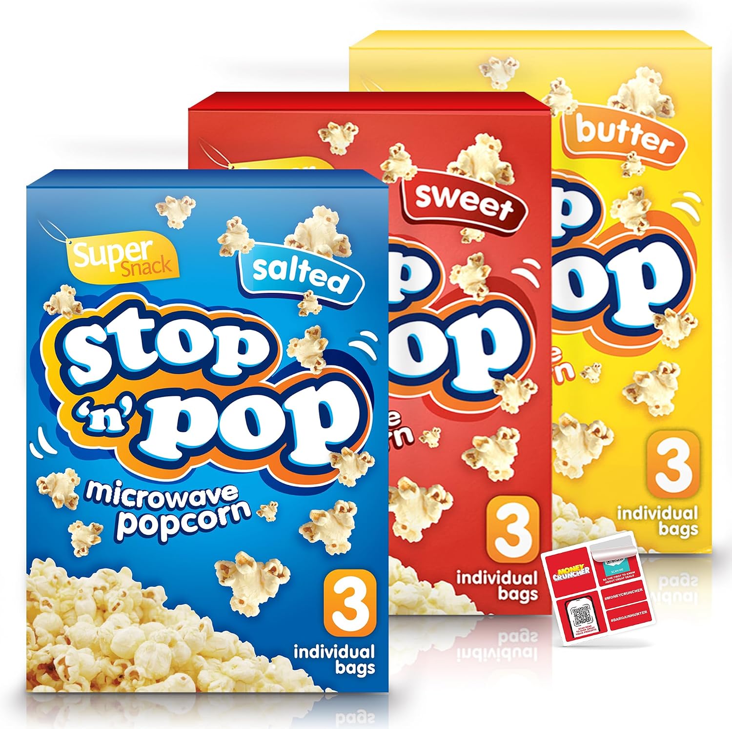 SOL 9pk x 85g Stop 'n' Pop Microwave Popcorn Kernels for Popcorn Maker ...