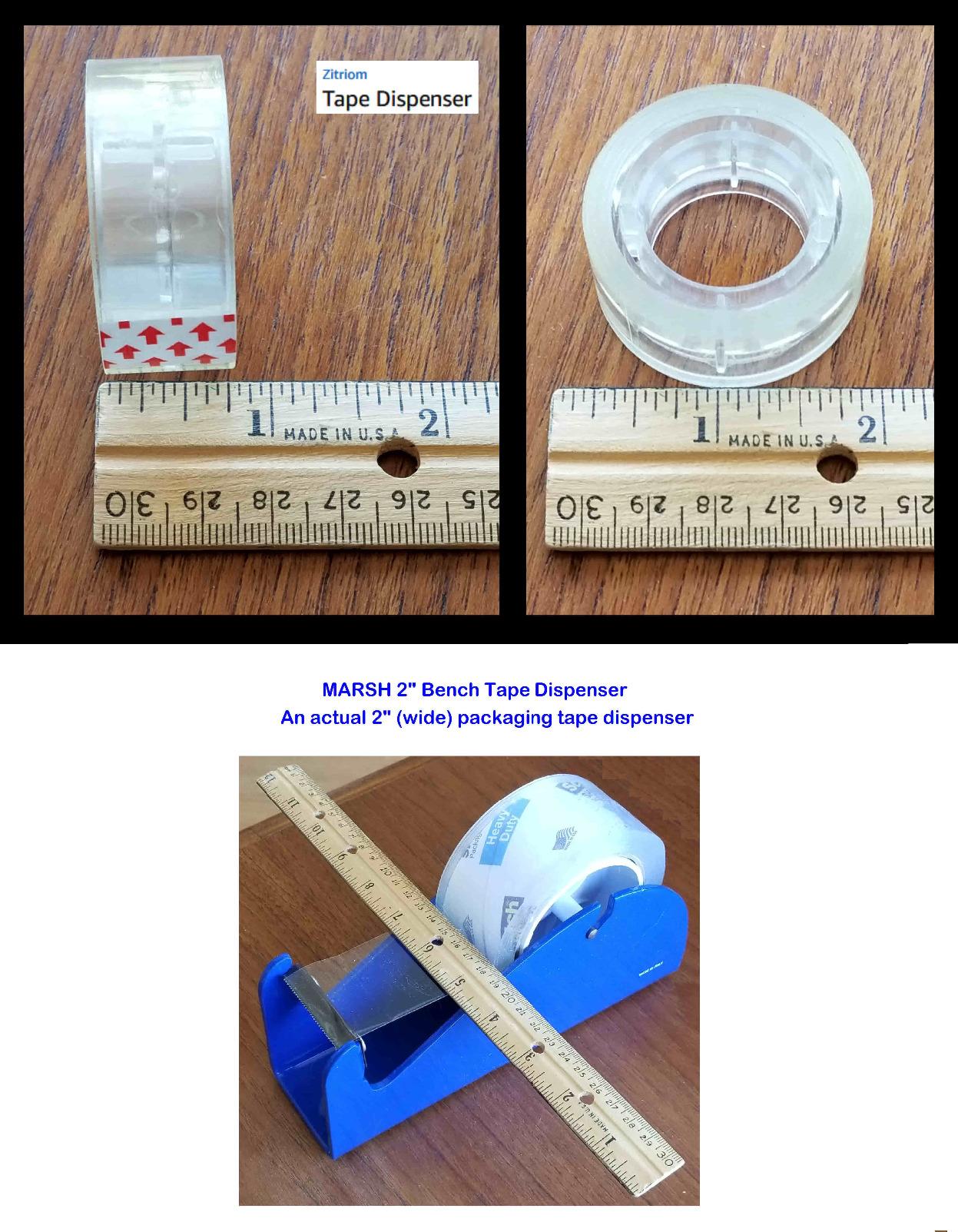 Amazon.com: Tape Dispenser Office Desktop Holder with 10 Rolls of 2 ...