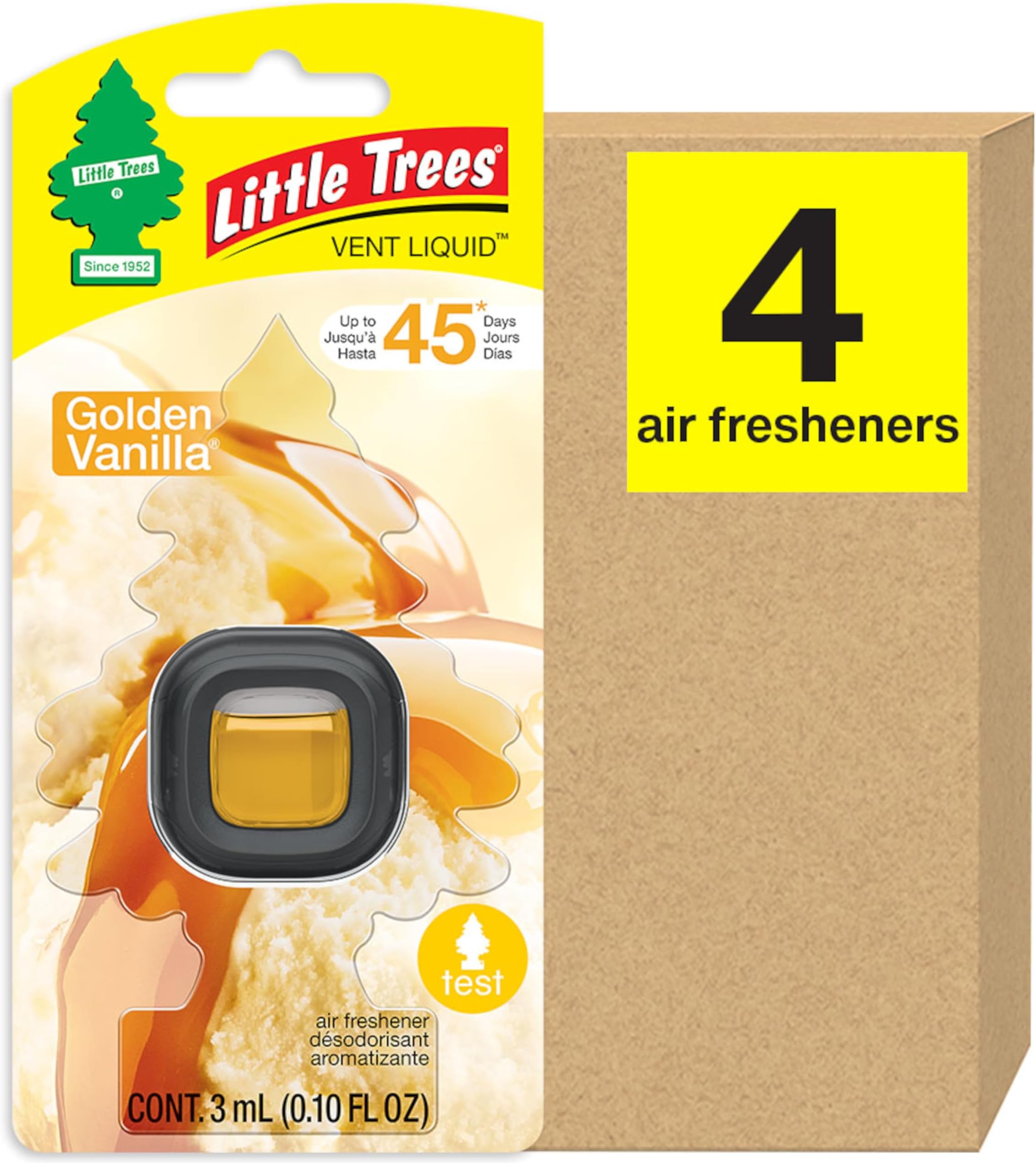 Amazon.com: LITTLE TREES Car Air Freshener. Vent Liquid Provides Long ...
