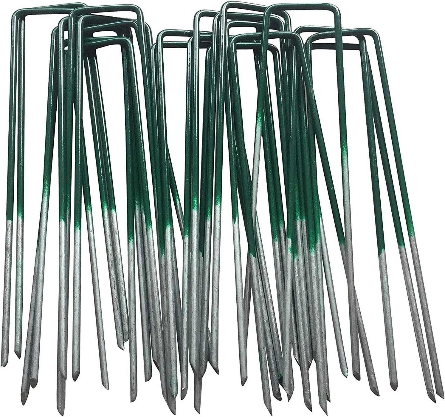 G&B Garden Half Green Artificial Grass Pegs to Pin, Astro Turf, Fake ...