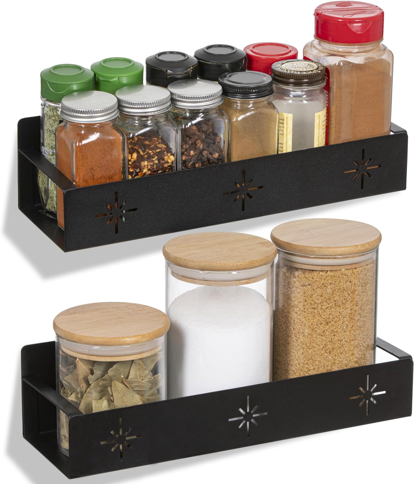 Amazon.com: Alto Ware 2 Pack Magnetic Spice Rack Organizer - Strong ...
