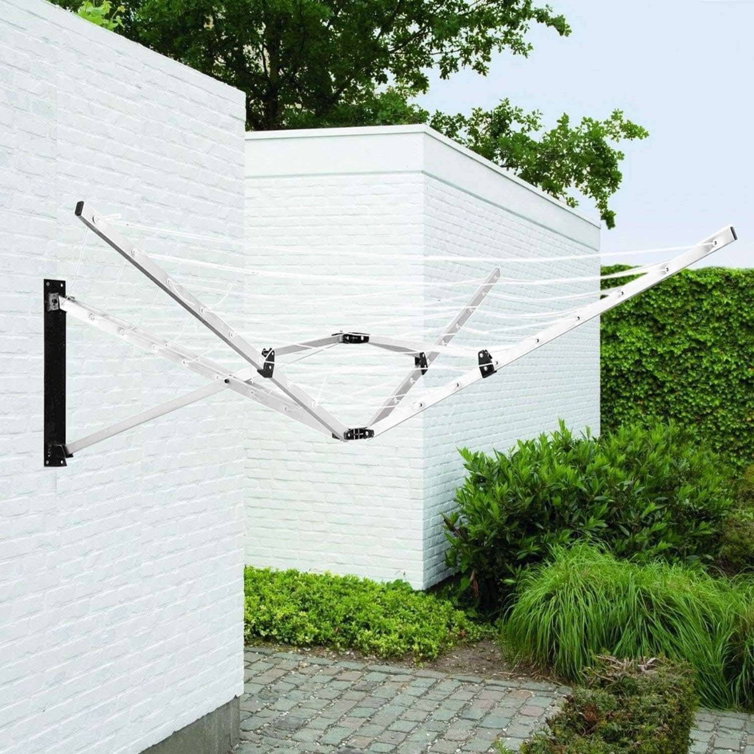 Hills Wall Mounted Folding Frame Washing Line, High grade steel ...