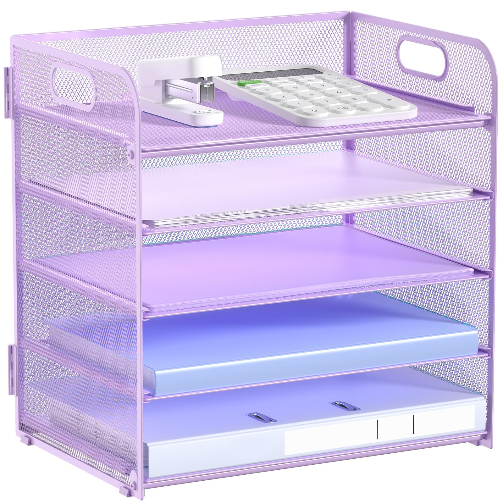 Amazon.com: Gawerk 5 Tier Letter Tray Paper Organizer, Mesh Deak File ...