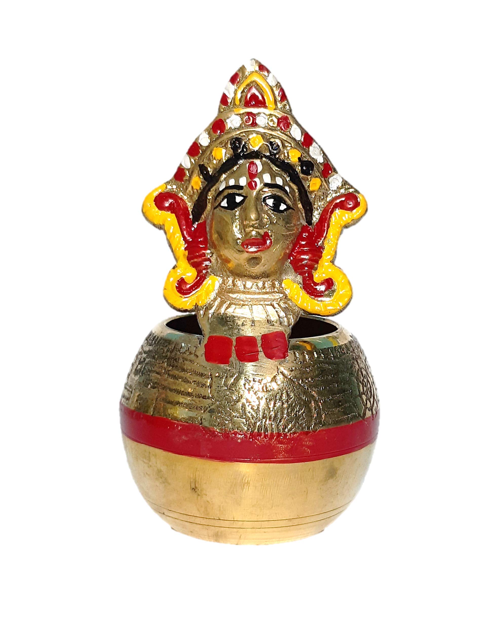 Unique Handicraft Goddess Laxmi Devi Manak Mukha Sacred Face Kalasha ...