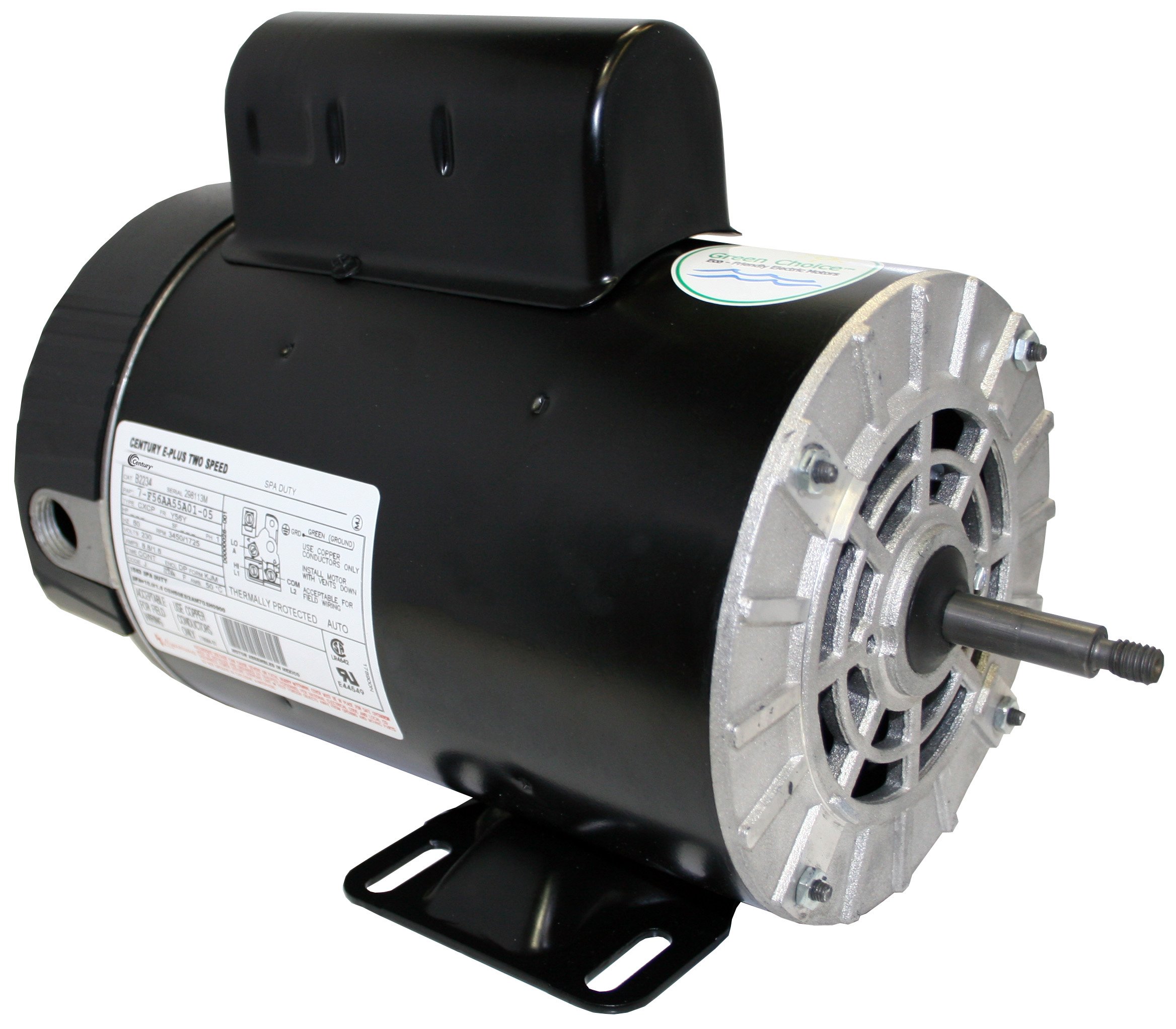 Amazon.com : Century UB2234 2 1/4 hp 2 Speed Pool and Spa Pump Motor ...