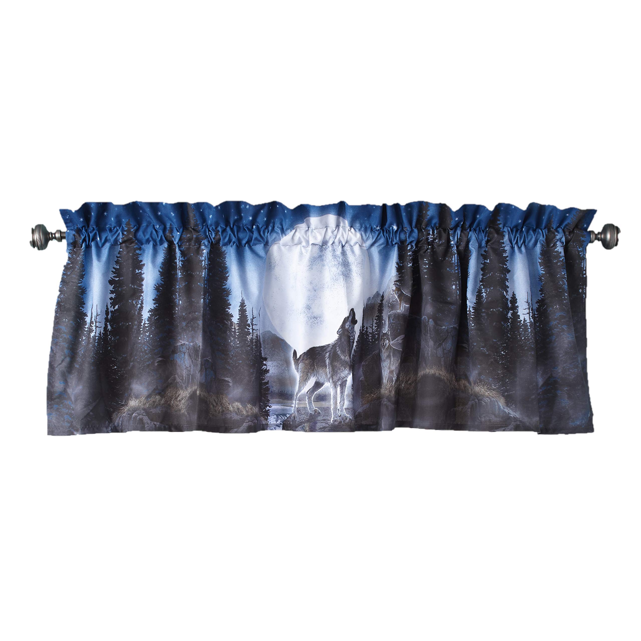 Buy The Lakeside Collection Wolf Pack Window Valance with Howling ...