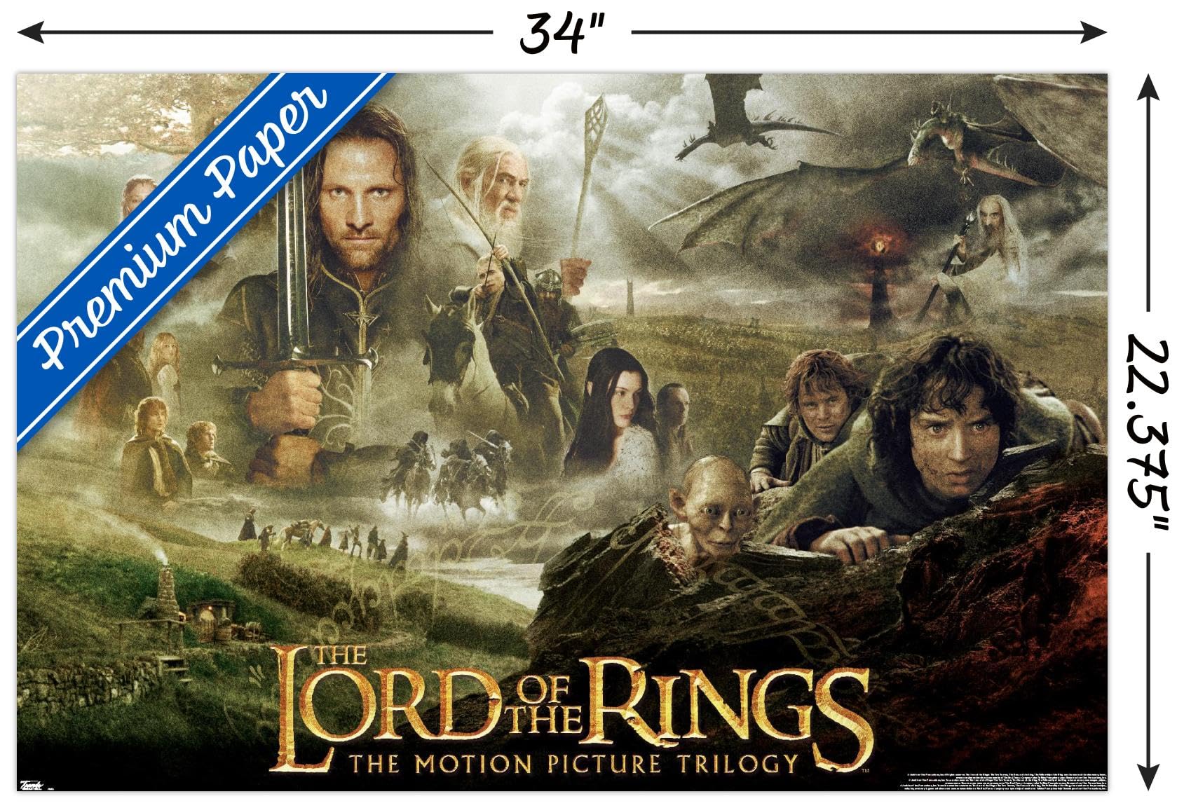 Lord Of The Rings Trilogy Poster The Hobbit: Desolation Of Smaug