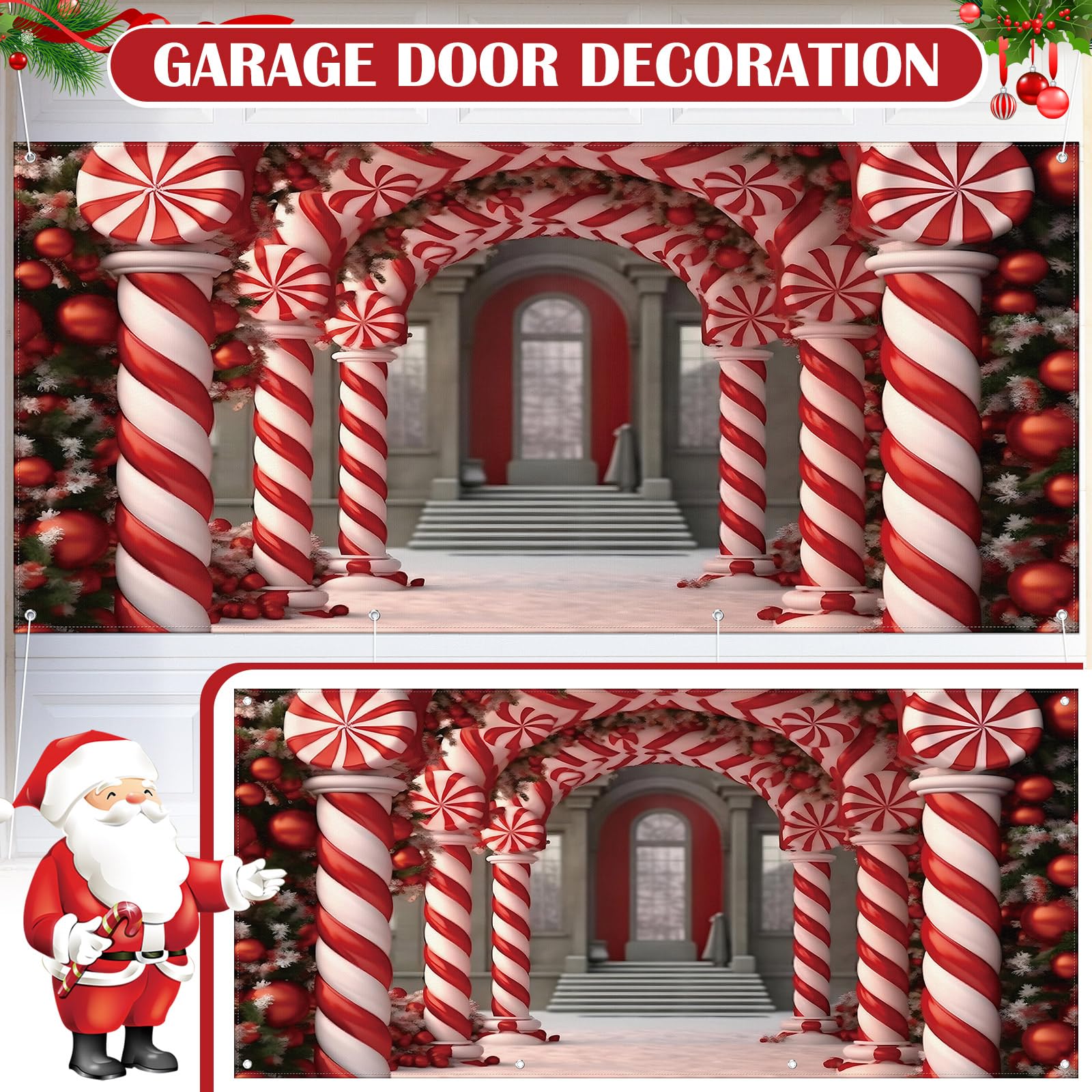 Candy Cane Lane Theme Door Decorations