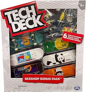 Amazon.com: TECH DECK Sk8shop Bonus Pack Mini Finger Skateboard Multi Pack 2022 Series (Enjoi ...