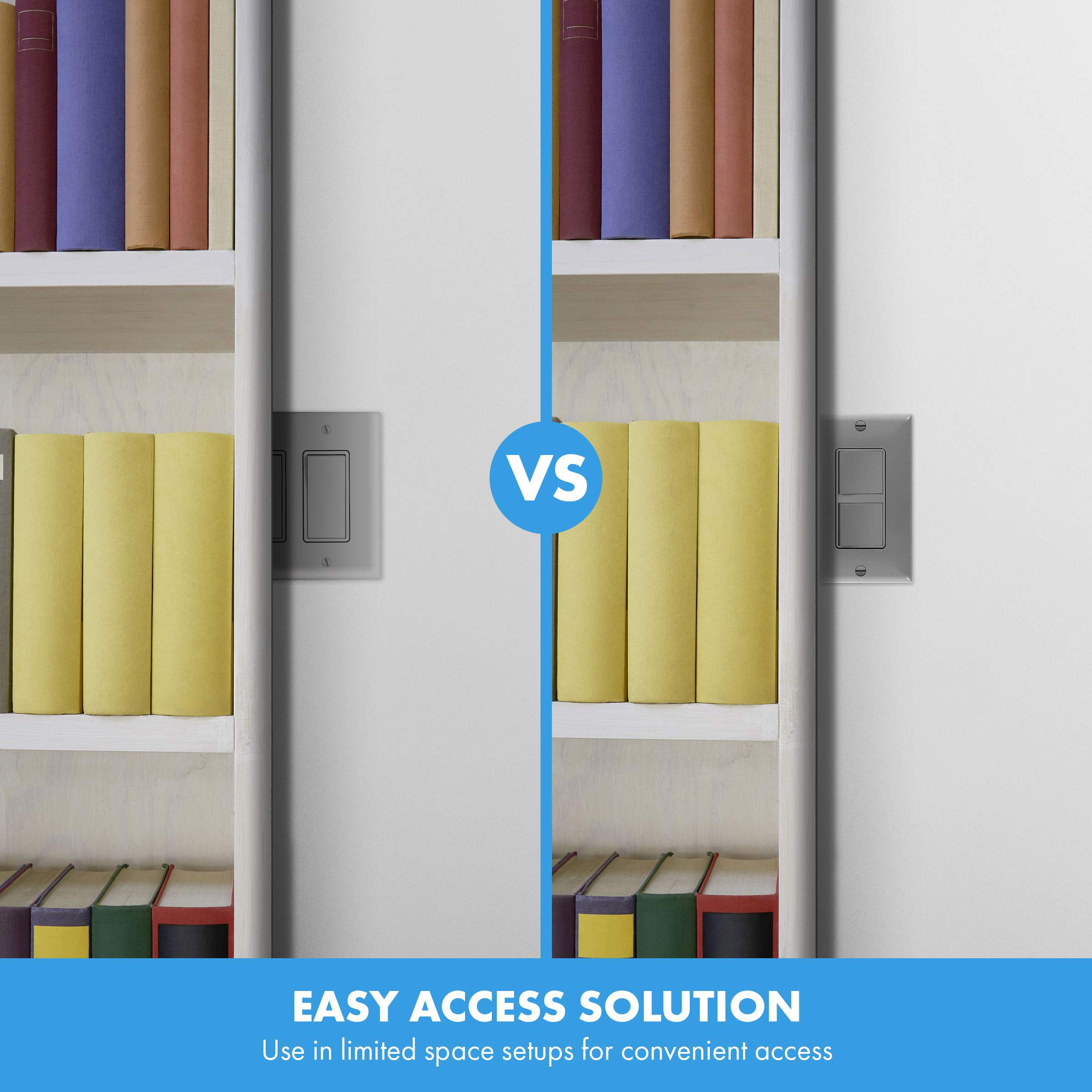 Snapklik.com : Double Paddle Rocker Combination Decorator Switch ...