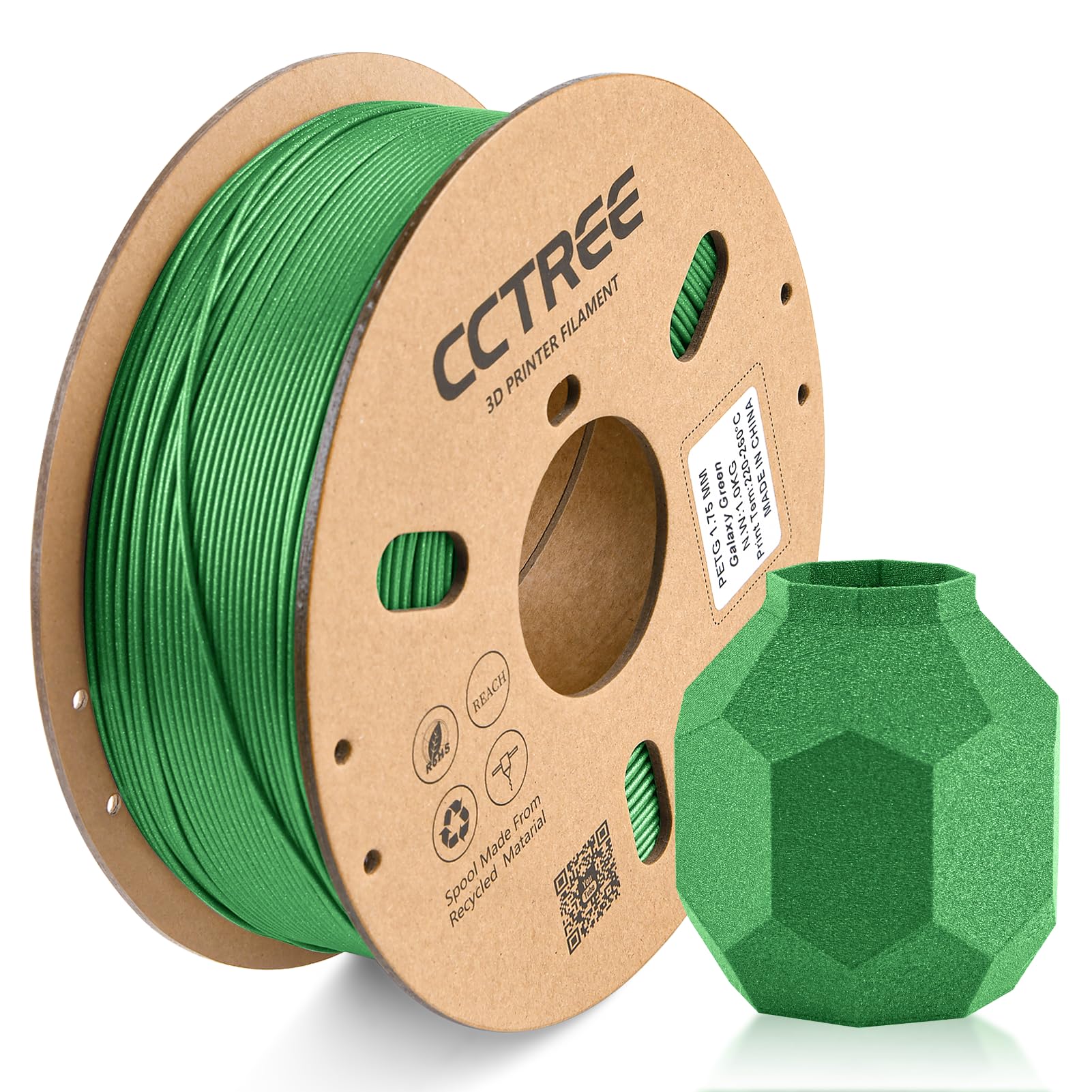 Amazon.com: CCTREE High Speed Printing PETG Filament 1.75mm,3D Printer ...