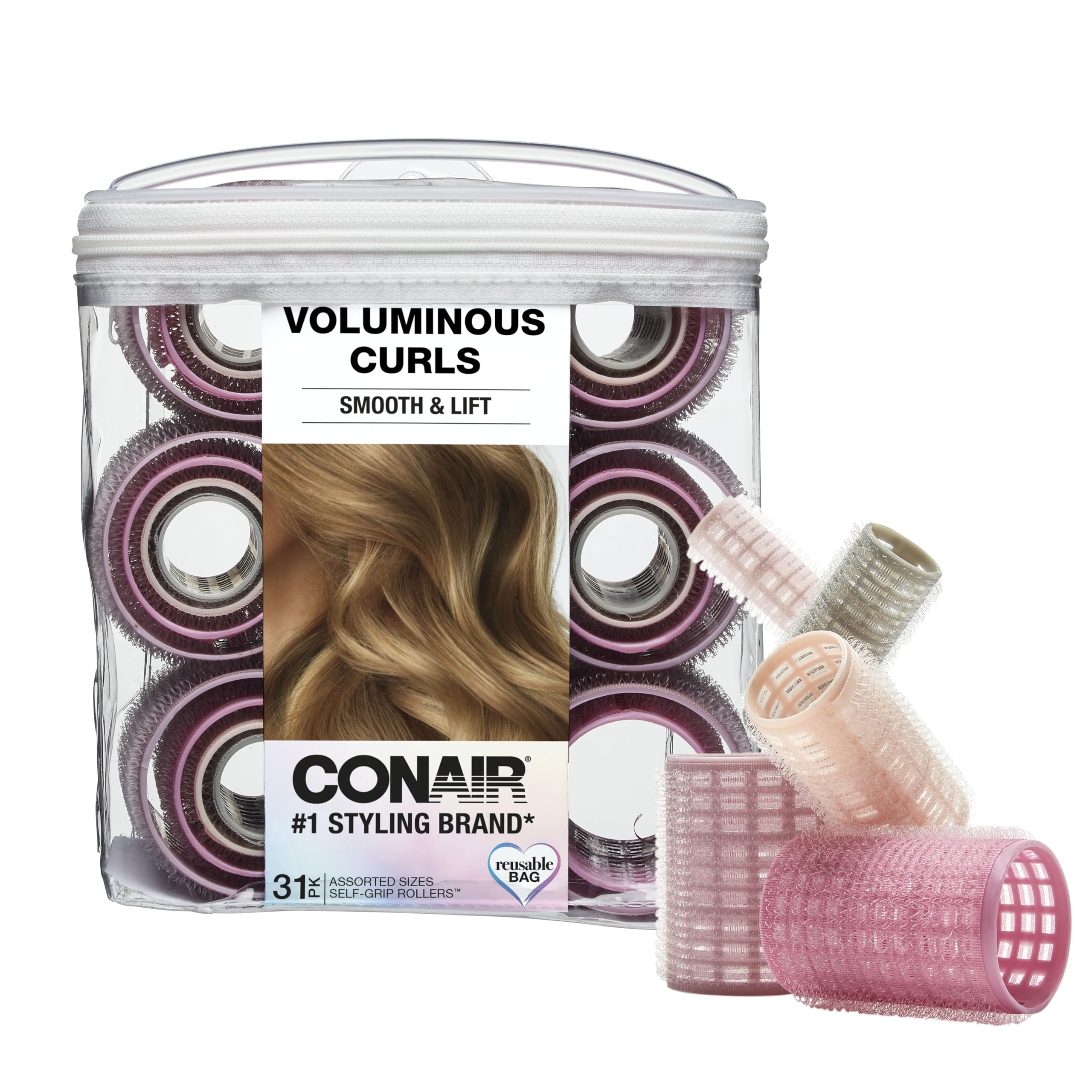Snapklik.com : Conair Heatless Curls Hair Roller - 31 Count