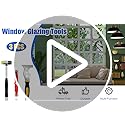 Window Glazing Tool Kit, 3PCS Glazing Tools, Multi-Functions Hammer ...