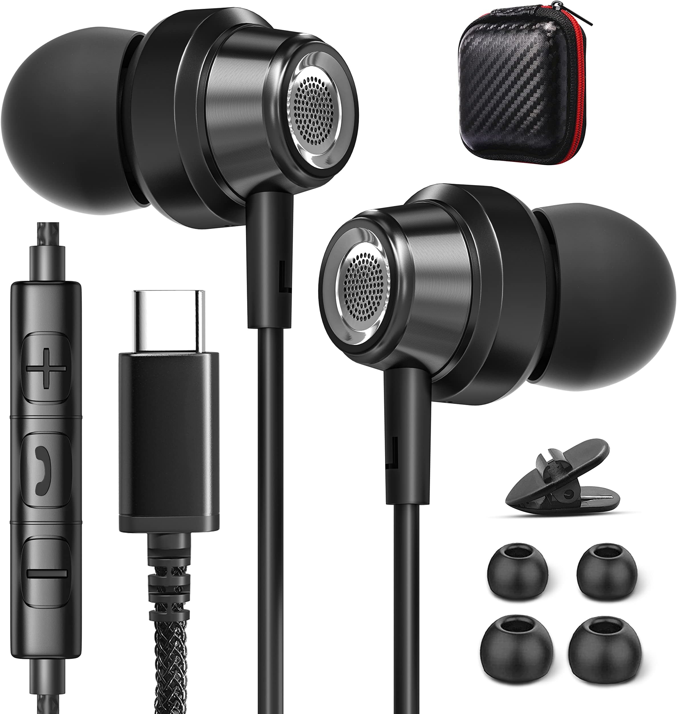 USB C Headphone for Samsung Galaxy S24 S23 Ultra S22 S21 FE A55 A35 A54 ...