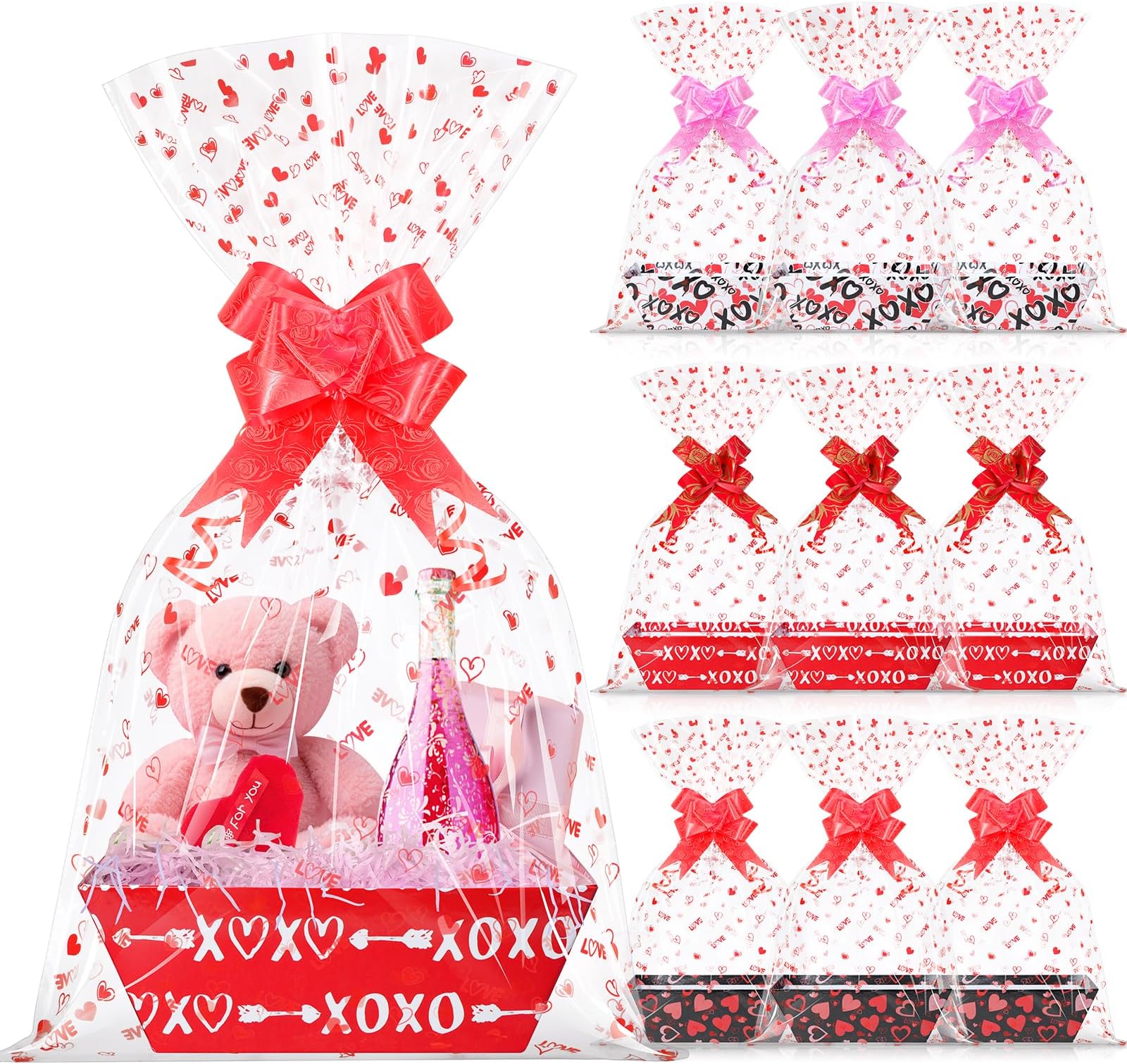 Amazon.com: Tatuo 120 Pcs Valentines Day Baskets Gifts Empty Set ...