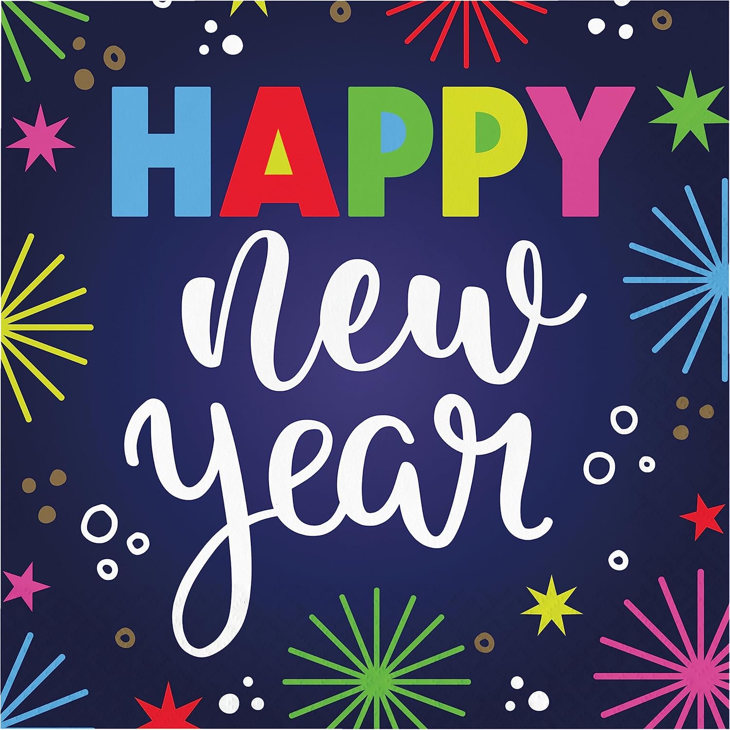 Amazon.com: Trendware New Years Eve Napkins, 48 ct : Home & Kitchen