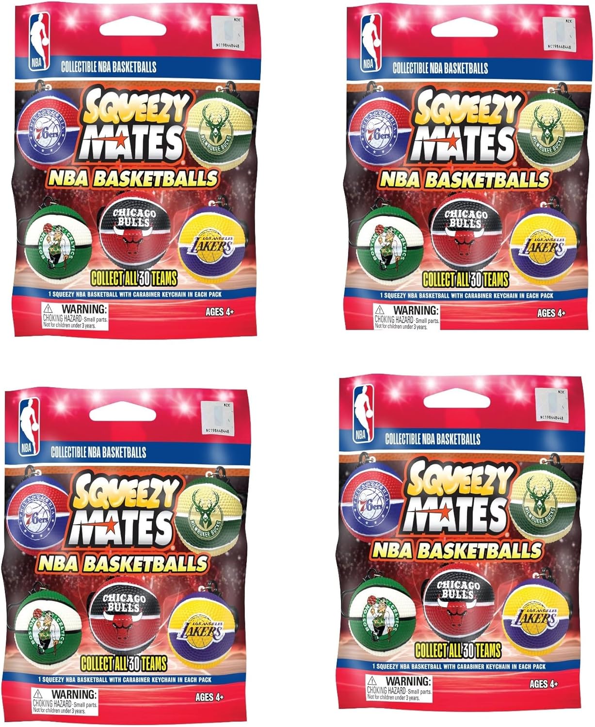 Amazon.com: Party Animal Squeezymates Basketballs 2025 Series 1 NBA ...