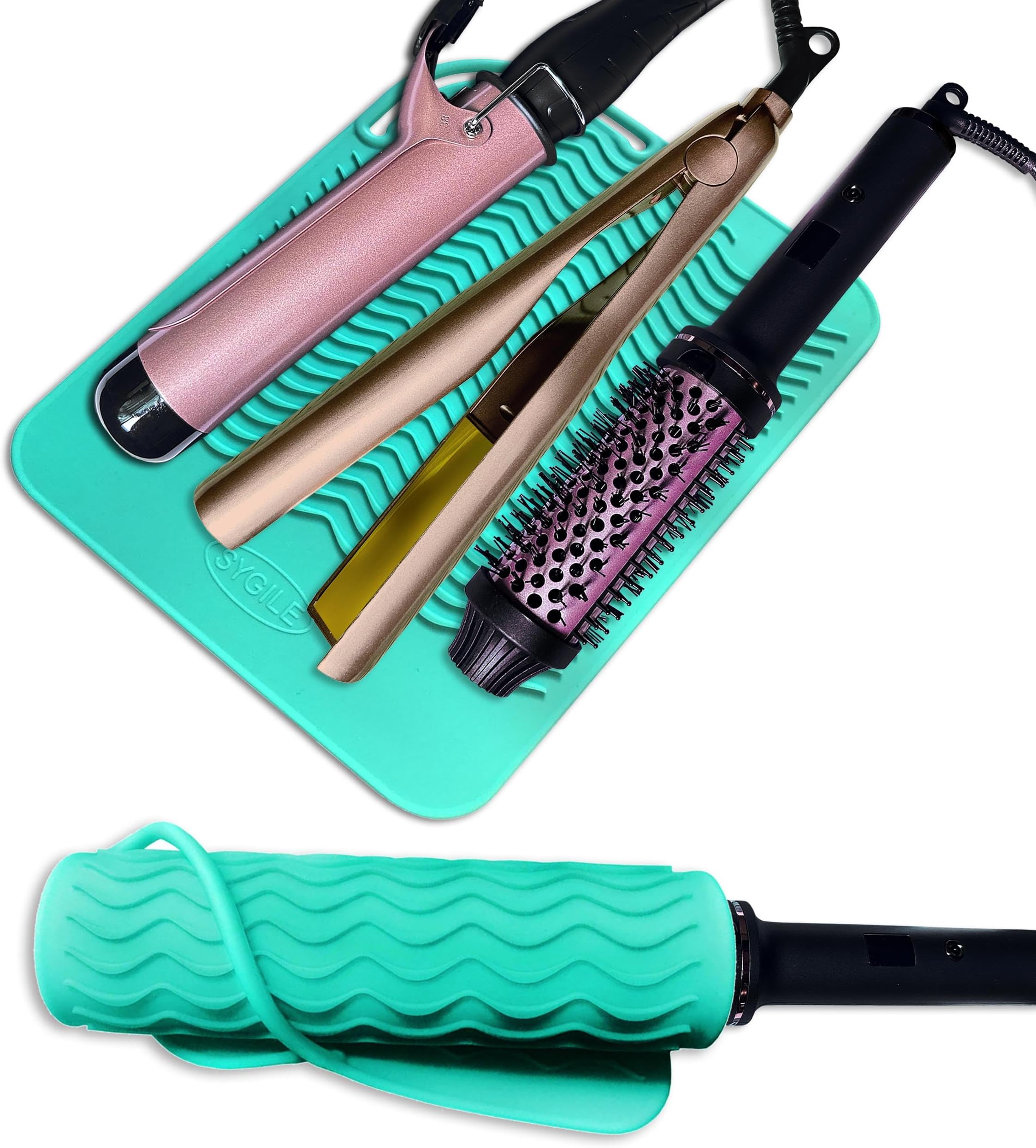 Amazon.com : NINWOD Large Silicone Heat Resistant Mat for Hair Tools ...