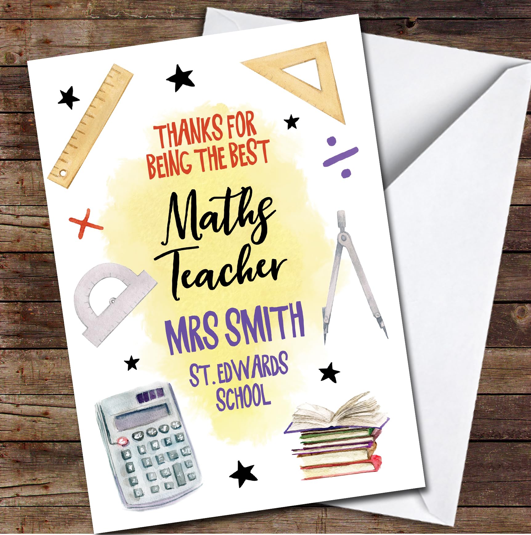 Handmade Cards For Maths Teachers