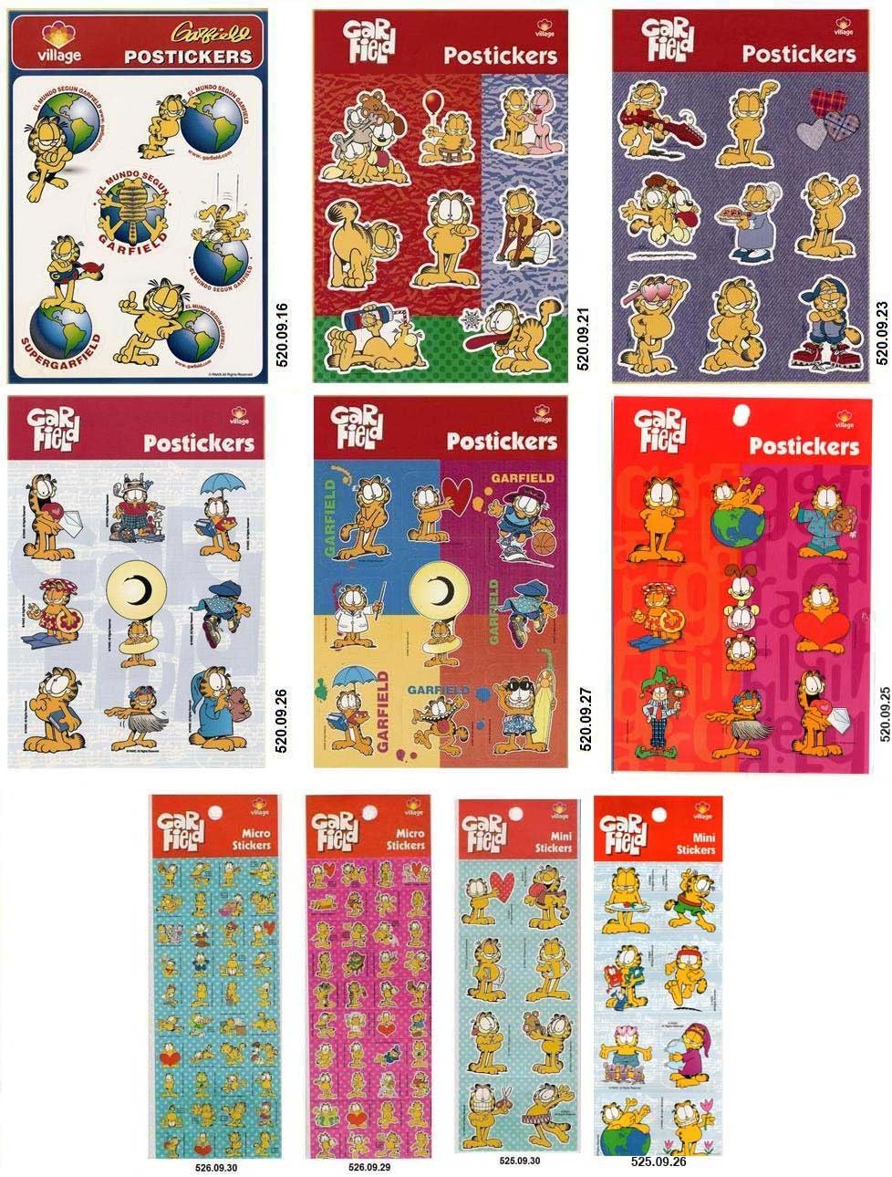 Amazon.com: Lots of 10 Garfield stickers : Arts, Crafts & Sewing