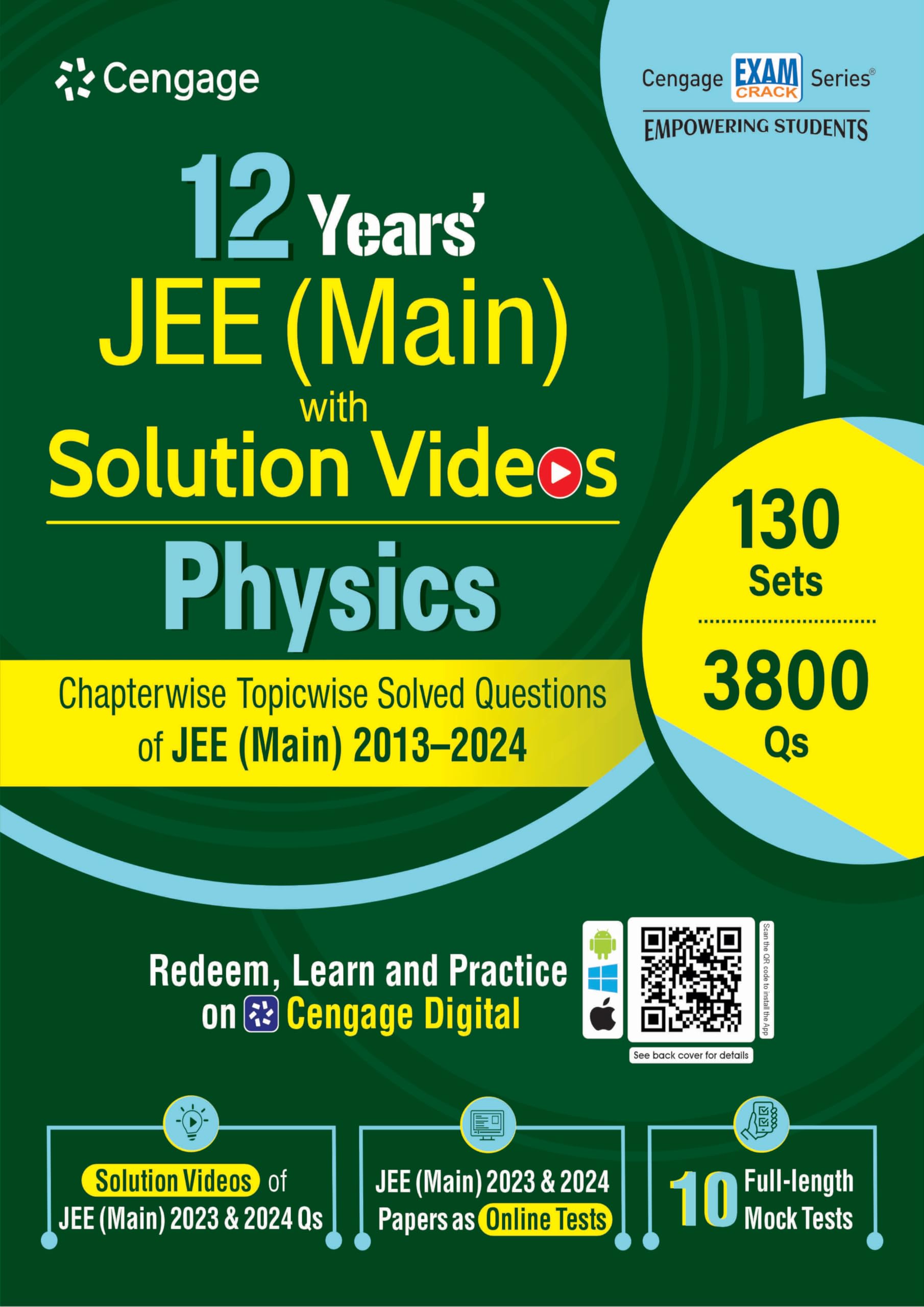 Buy 12 YEARS' JEE (MAIN) WITH SOLUTION VIDEOS: PHYSICS Book Online at ...