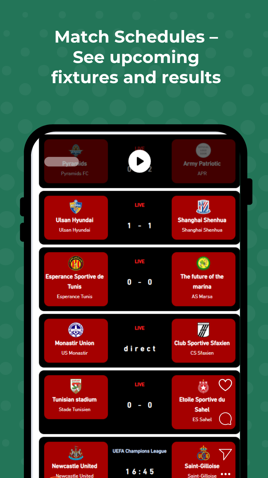 Yacine Live Match: app su Amazon Appstore