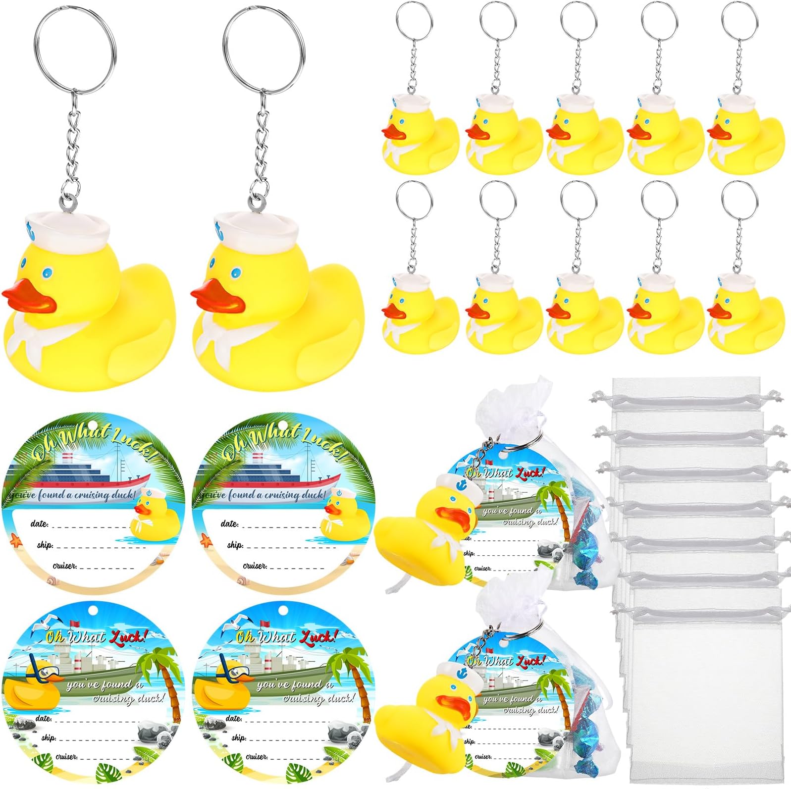 Amazon.com: Kigeli 72 Pcs Duck Tag Cruise Kits Includes 24 Cruising ...