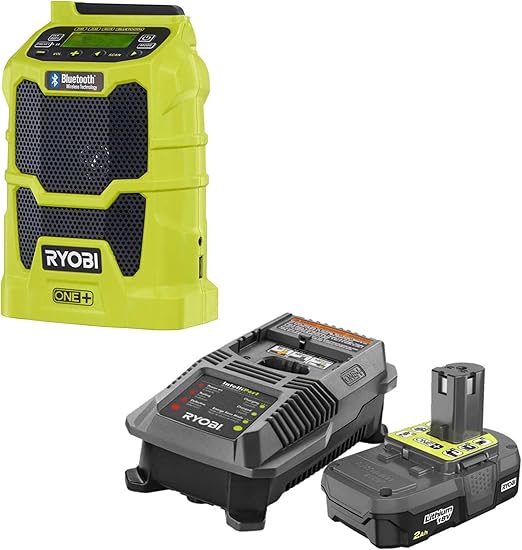 Ryobi P742 18V Cordless Compact AM/FM Radio w/Wireless Bluetooth ...