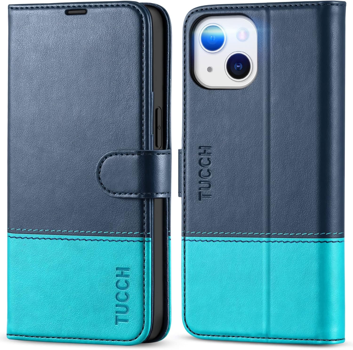 TUCCH Case Wallet for iPhone 13 6.1", Protective [TPU Shockproof Inner ...