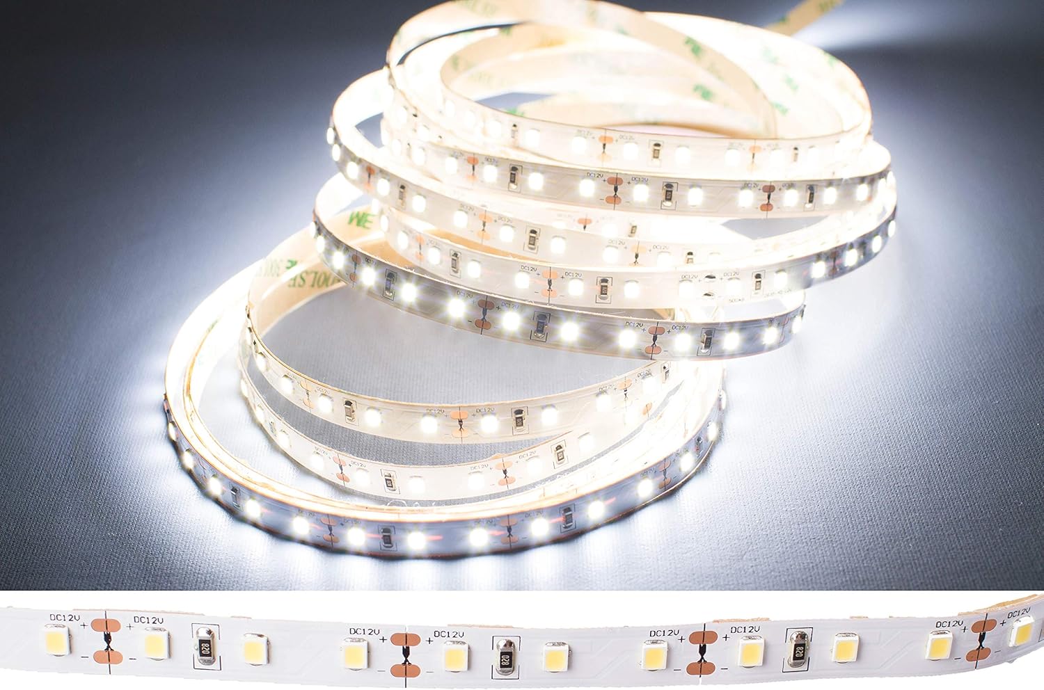 LEDUPDATES 12v High CRI 95 LED Strip Tape Light 6000K Pure White 450 ...