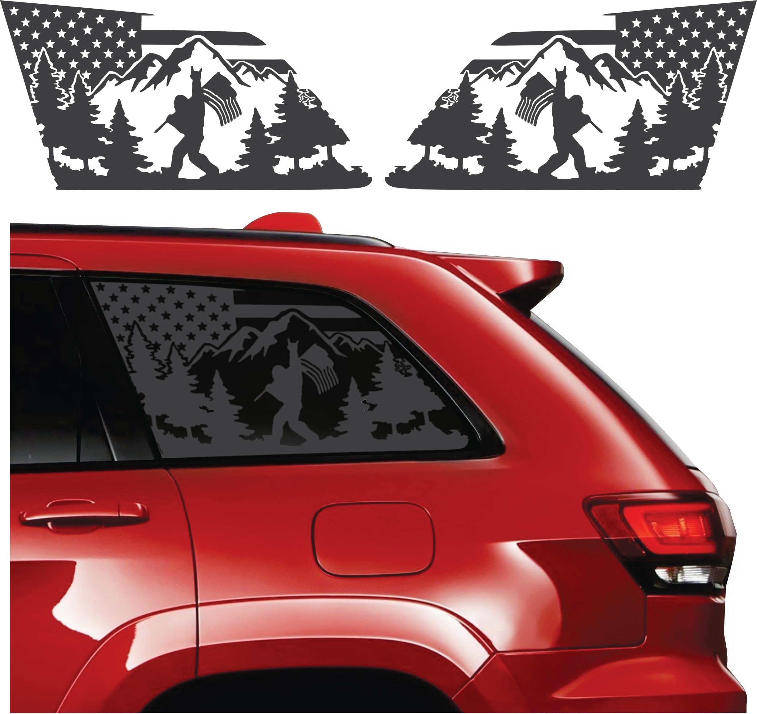 Amazon.com - Zhizhong Rear Side Window Leopard Cheetah Decal Compatible ...