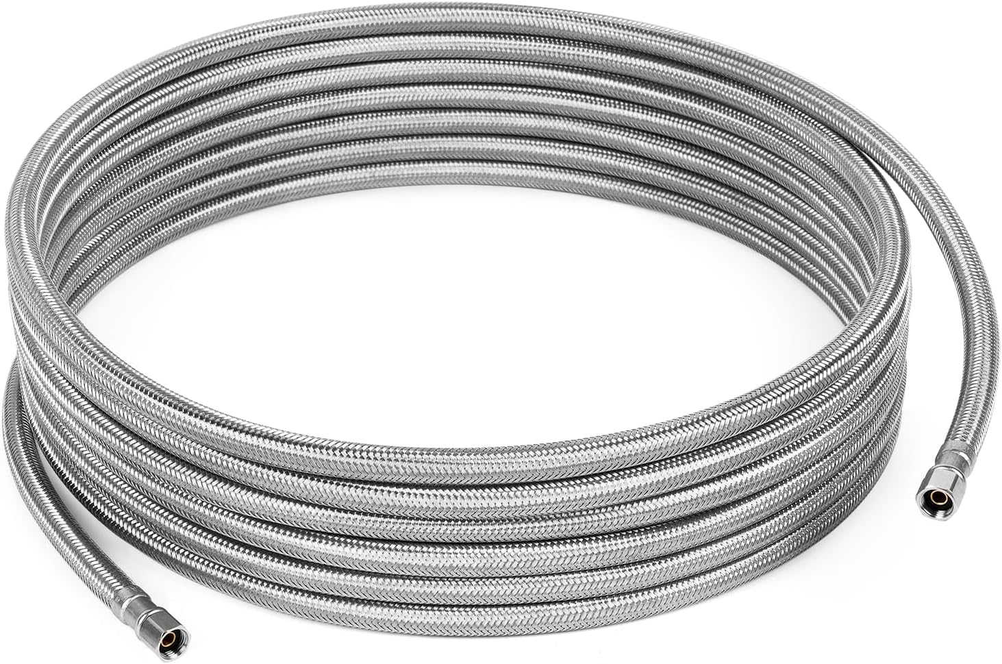 Shark Industrial 25 FT Stainless Steel Braided Ice Maker Hose with 1/4 ...